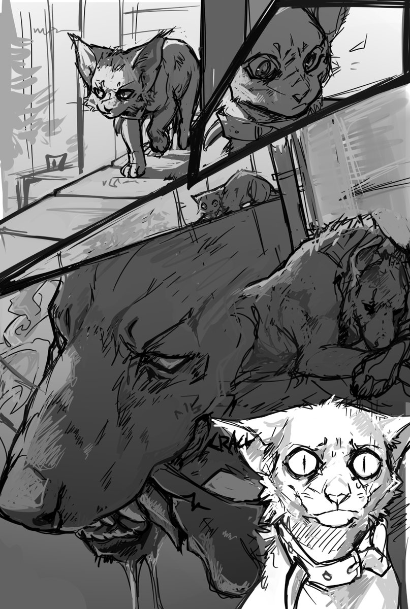 「Sharing this work in progress for this redraw 」Awkwardosの漫画