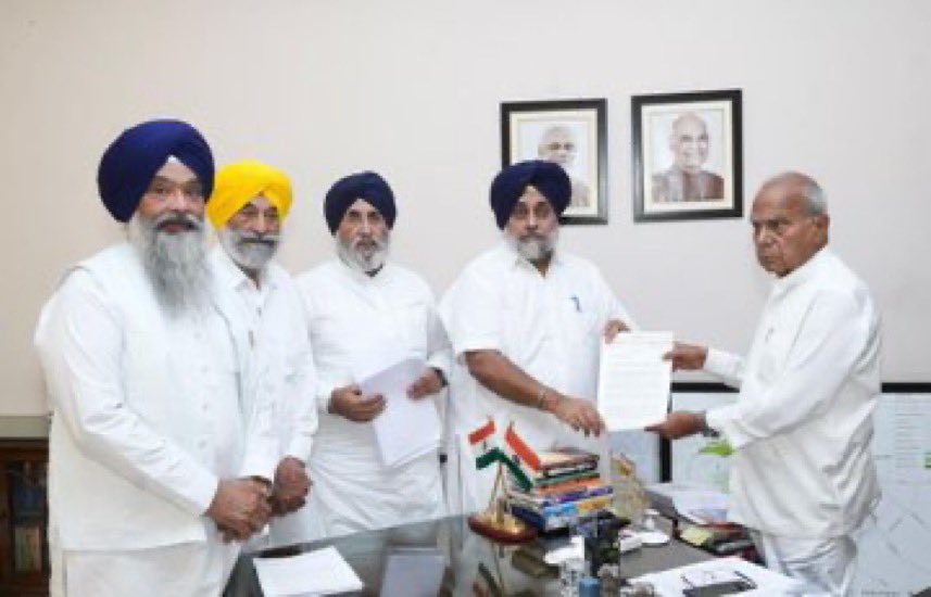 Dr Daljit S Cheema on Twitter: "The delegation met the Hon’ble Governor and submitted a detailed ...