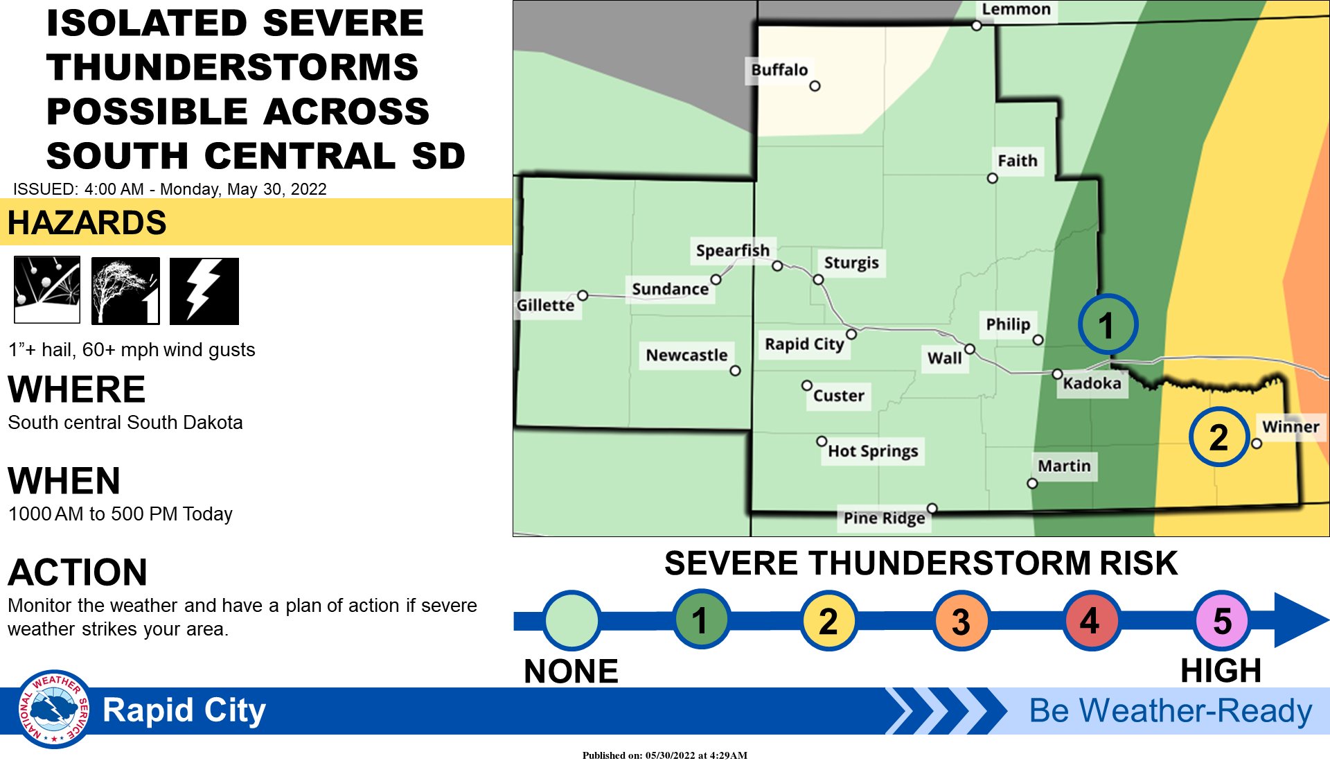 Nws Rapid City On Twitter Isolated Strong To Severe Thunderstorms Are