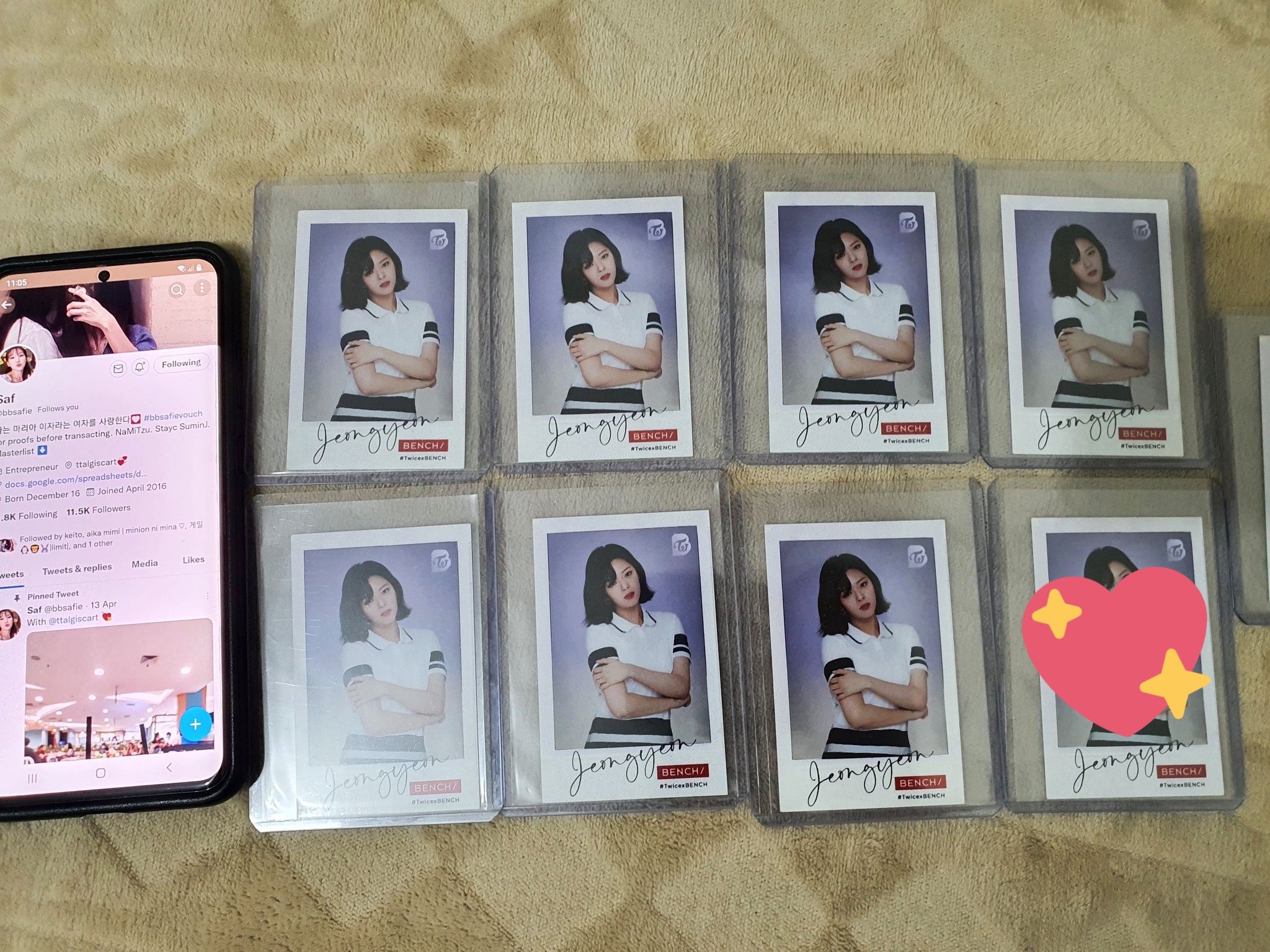 Tokki on Twitter: "Wts lfb Twice Bench version 2 photocards Stbo next week and ready to ship ...