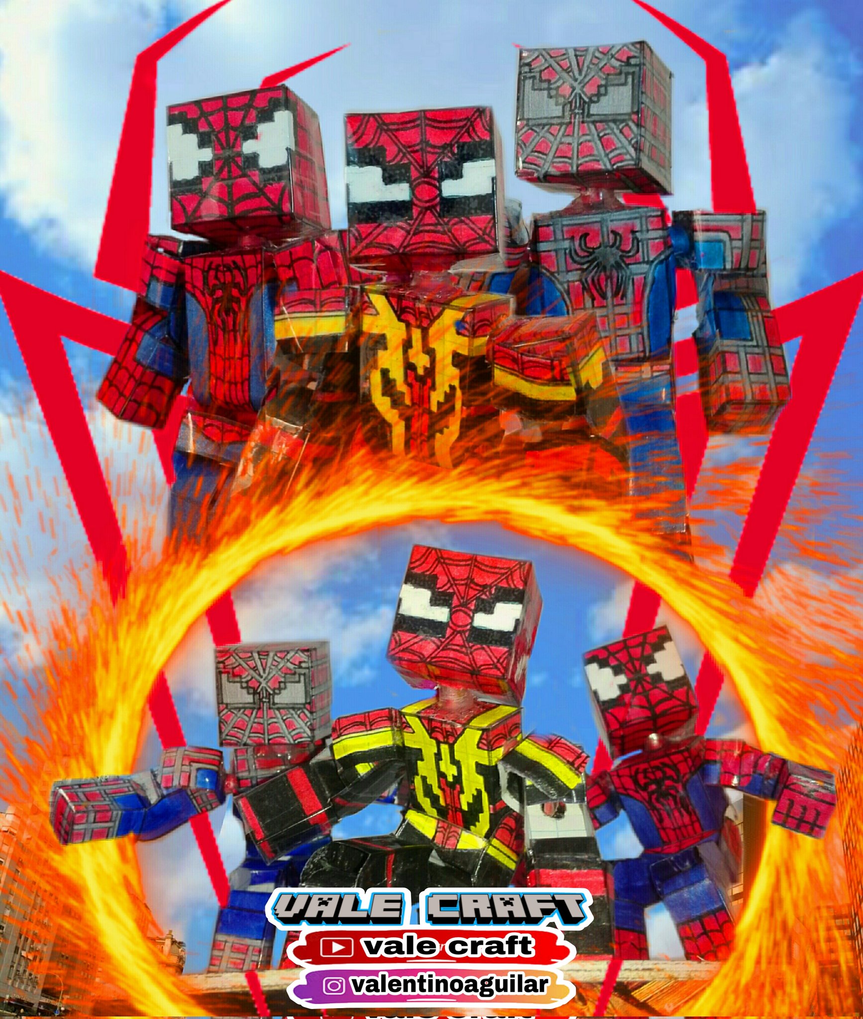 Papercraft Minecraft Spider How To Build A Minecraft Model With The