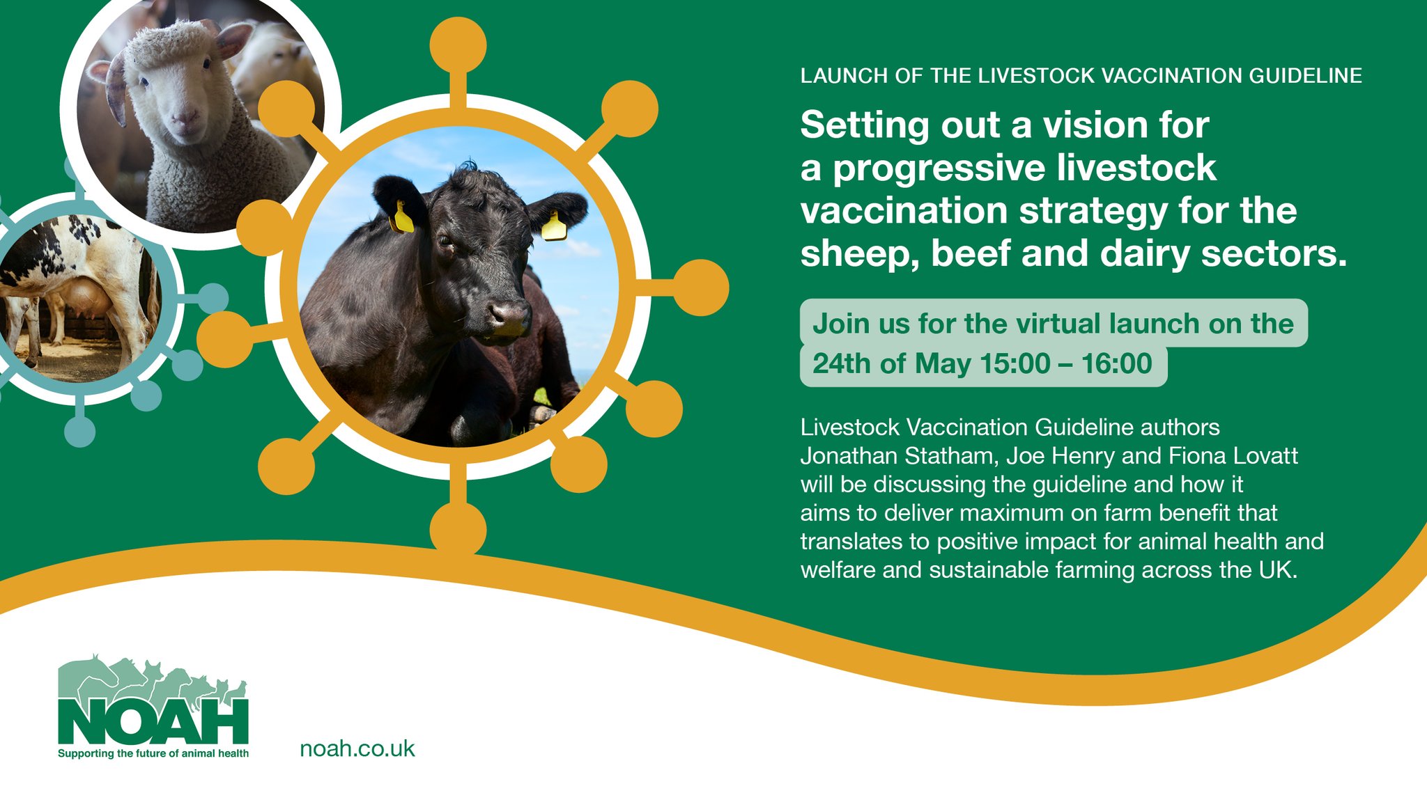 NOAH on Twitter: "🚨 1 day left to register for the launch of our Livestock Vaccination Guideline ...
