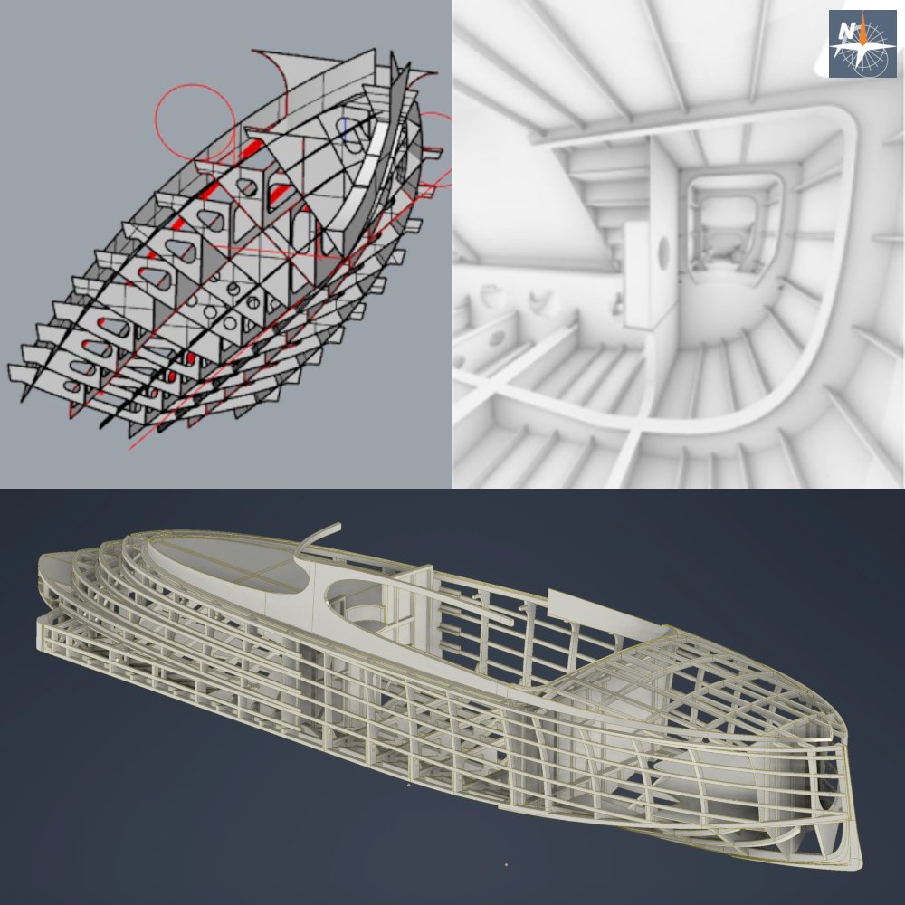 navalapp on Twitter: "The first step in scantling is to design the structure: • Select the type ...