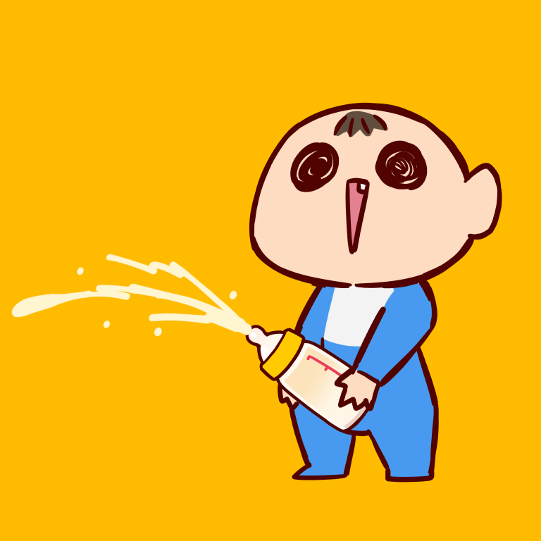 ばつ👶のイラスト