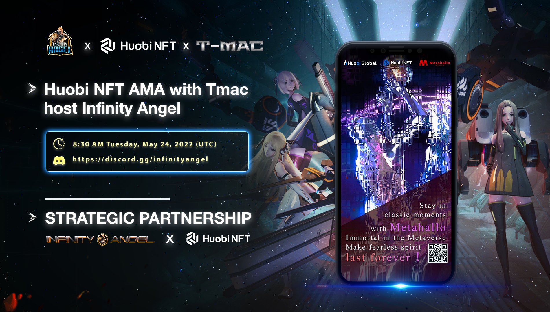 Infinity Angel on Twitter: "🔥Infinity Angel host AMA Huobi NFT - Huobi NFT's newest strategic ...