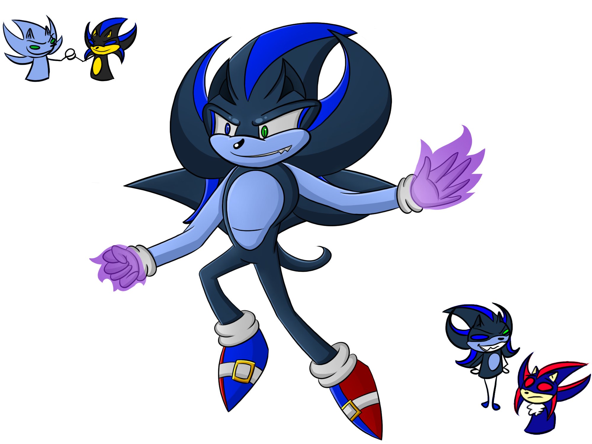 Nazo The Hedgehog Vs Mephiles The Dark
