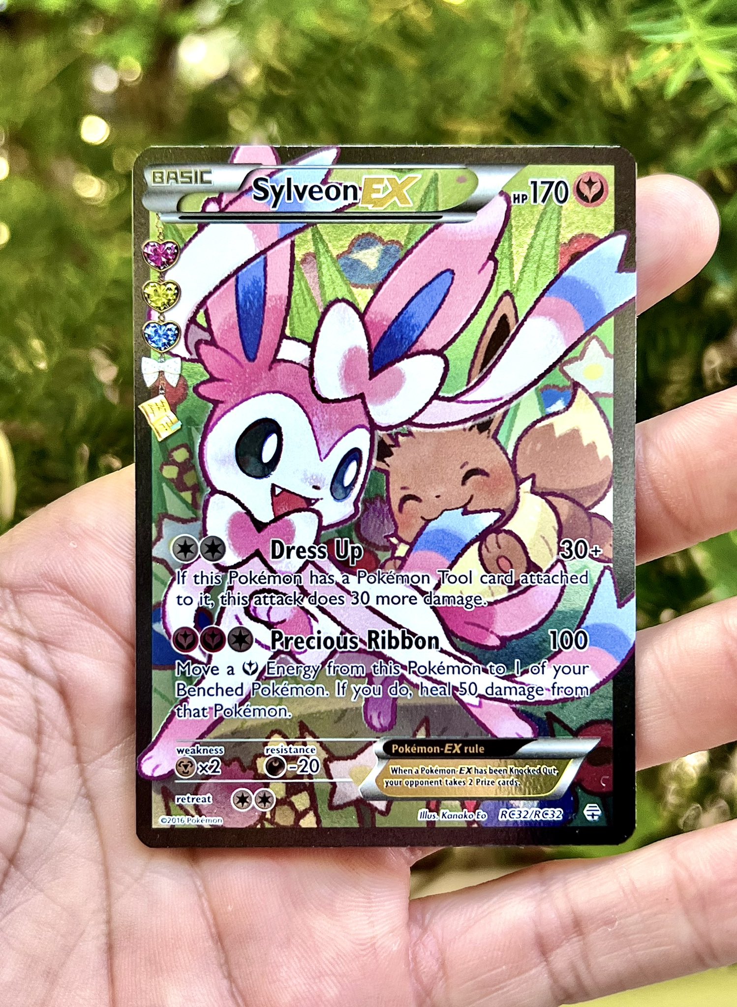 Pokemon Sylveon Ex Card