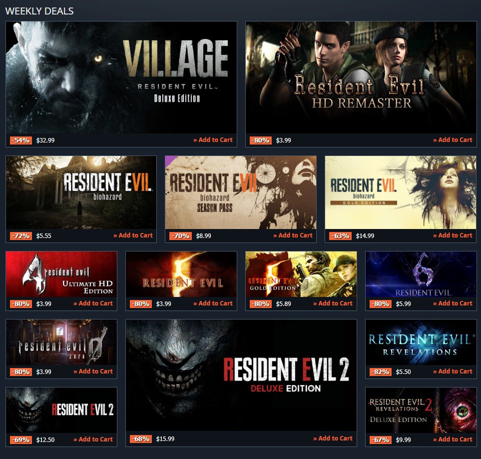 Wario64 on Twitter: "Resident Evil & Mega Man sale on Gamesplanet, and more on weekly deals ...