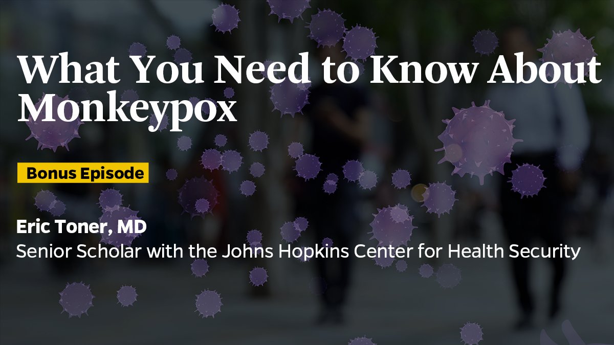 Public Health On Call on Twitter: "Today @eric_toner of @JHSPH_CHS ...