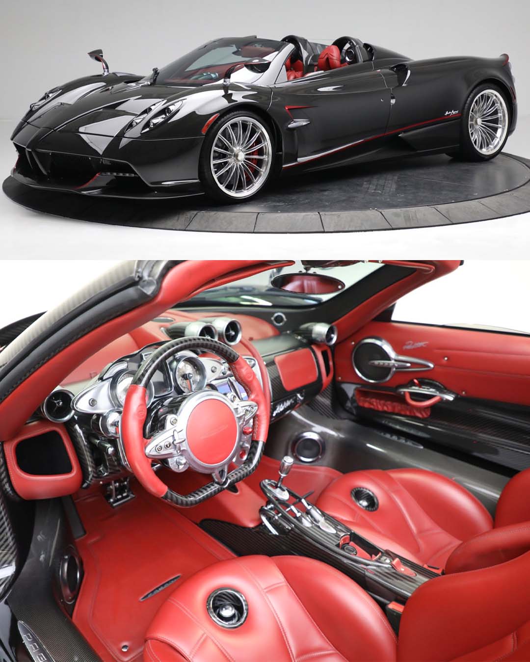 Pagani Huayra Red Interior