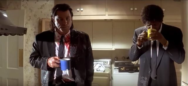 Pulp Fiction Jules Drinking