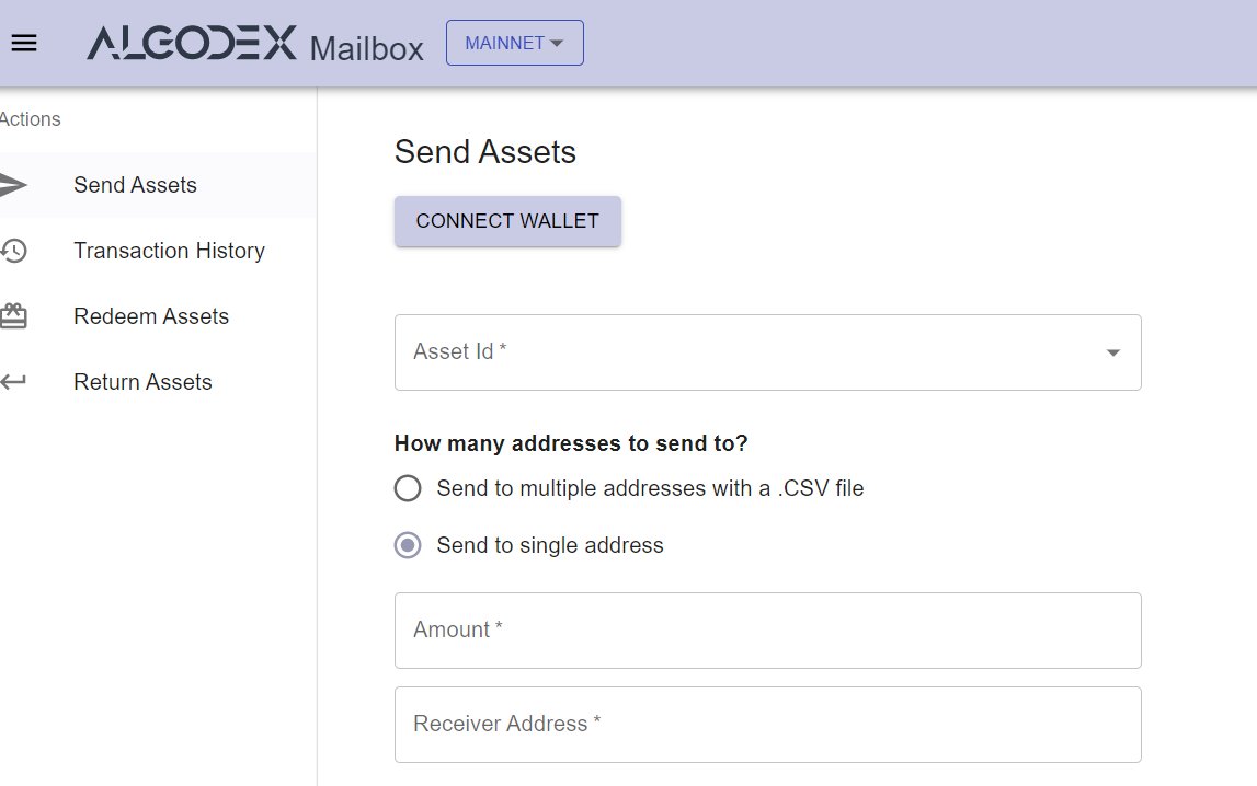 Algodex on Twitter: "You ask and we provide! We are happy to announce that you can now send ...