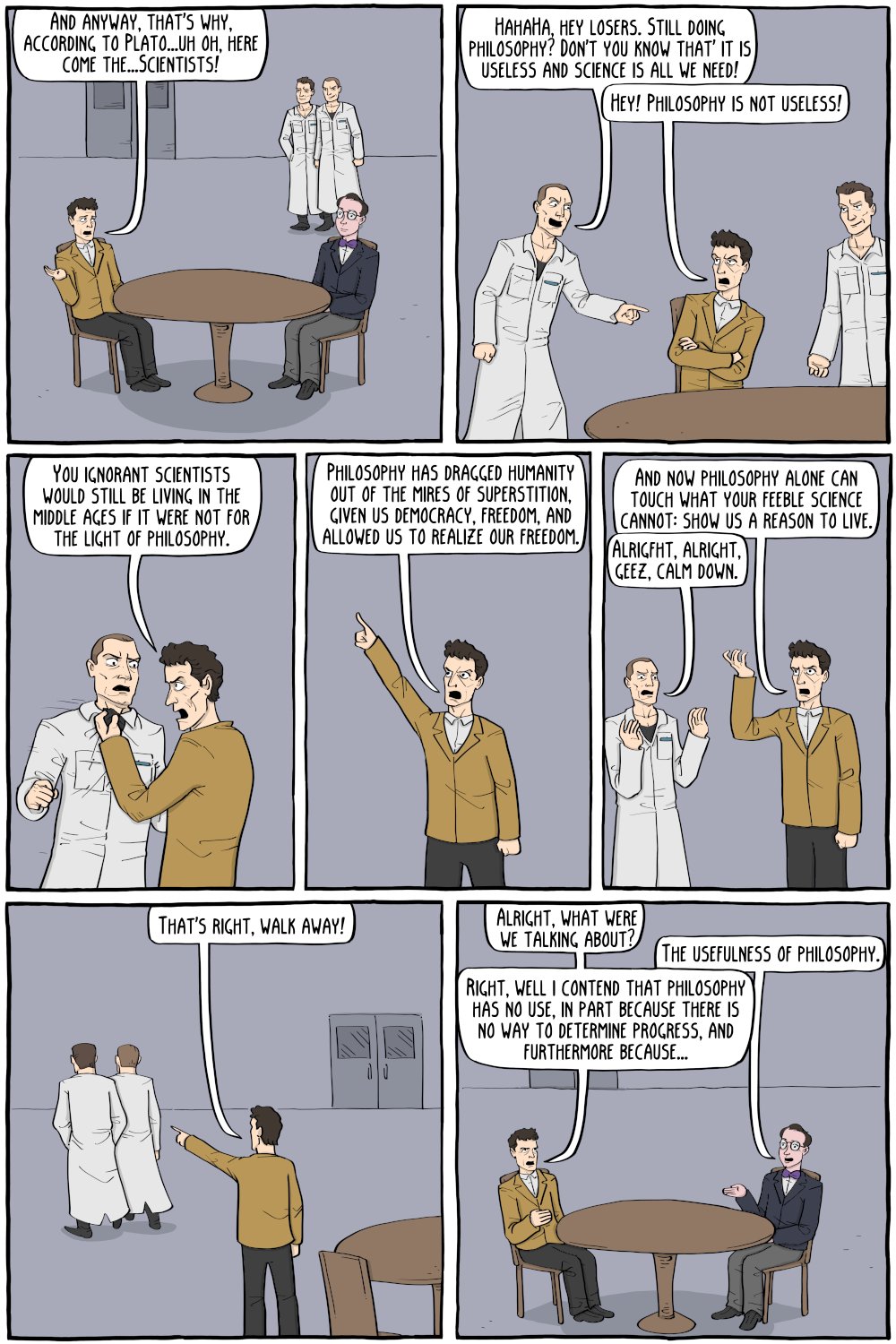 Aristotle And Plato Comic