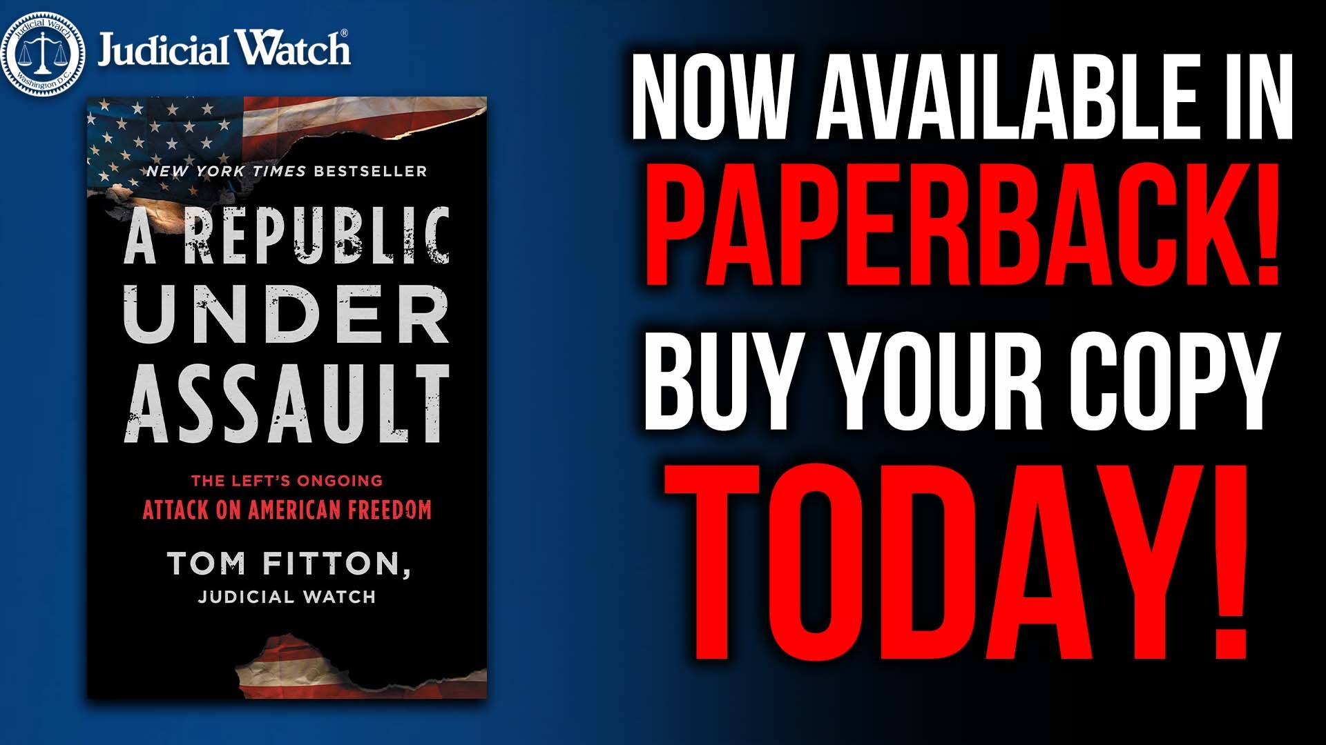 Judicial Watch ⚖️ on Twitter: "Have you bought Judicial Watch President @TomFitton 's New York ...