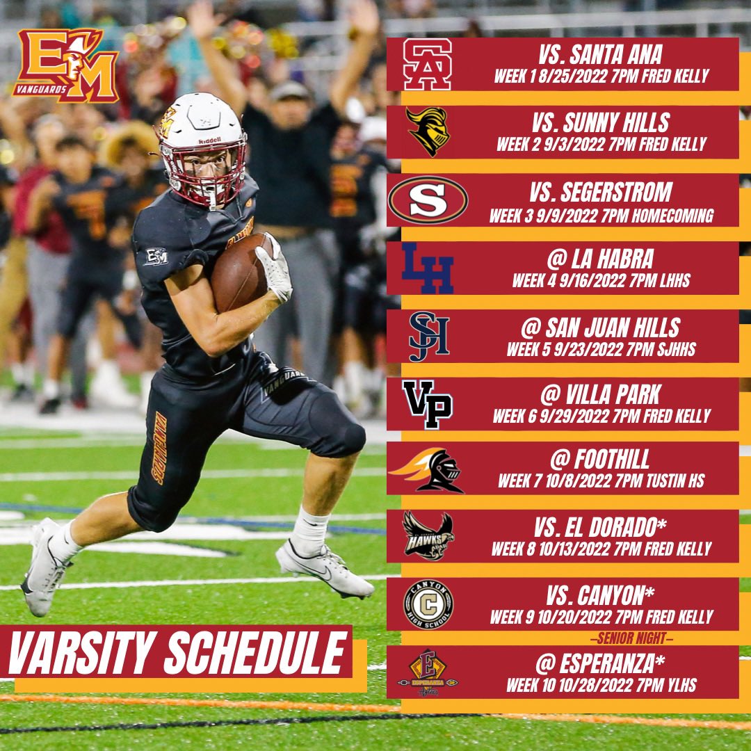 El Modena Football Schedule AP PHOTOS: High School Football, Cheer