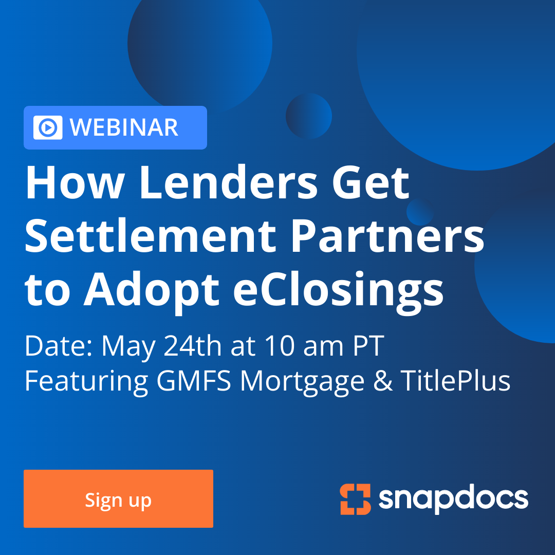 Snapdocs on Twitter: "Last chance to register for tomorrow’s webinar! Join GMFS Mortgage and ...