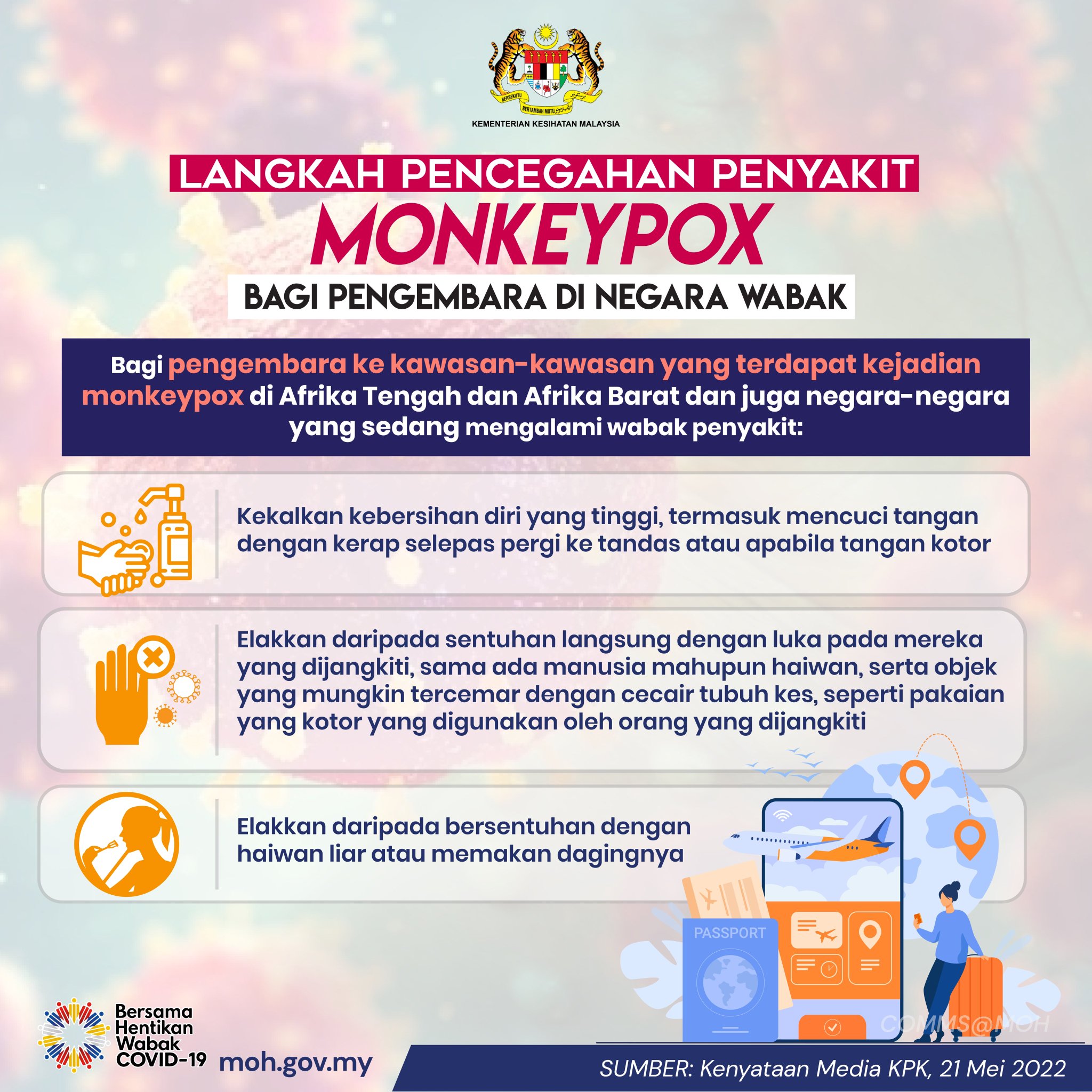 KKMalaysia🇲🇾😷 on Twitter: "📈 Wabak monkeypox yang disebabkan oleh jangkitan orthopoxviruses ...