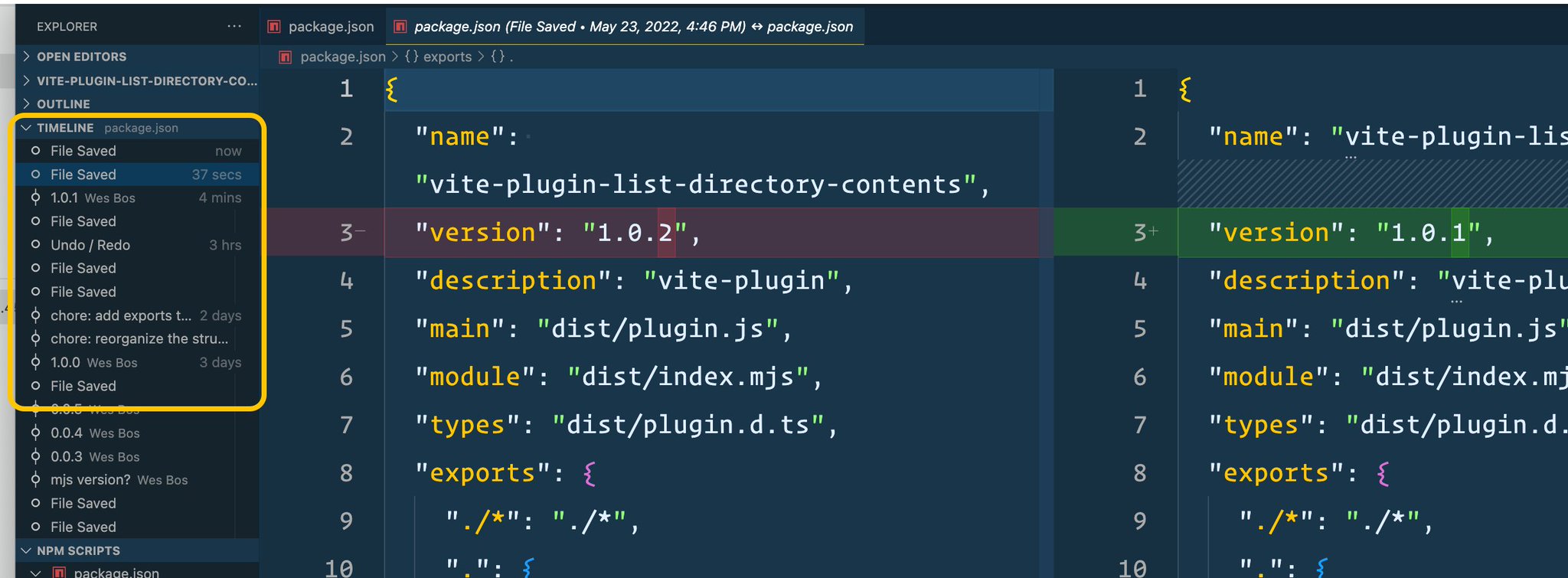 Wes Bos on Twitter: "🔥 VS Code Tip: If you lose some work or make a change in between commits ...
