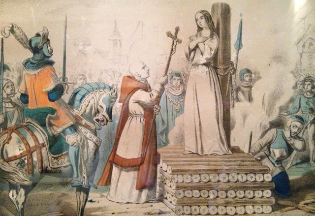 Joan Of Arc Burned At The Stake Painting
