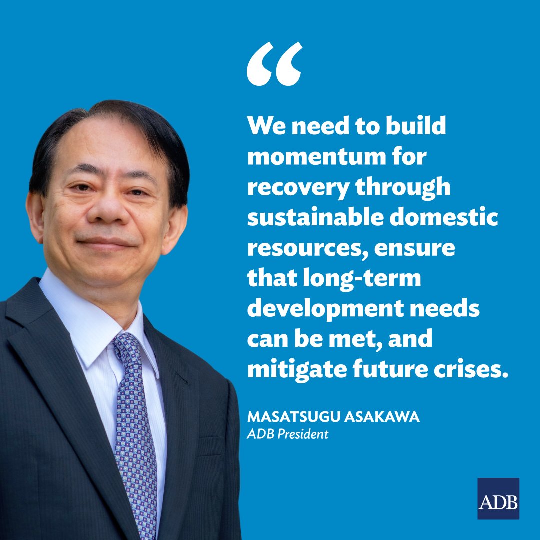 Twitter এ Asian Development Bank Revenues Needed To Meet The Many
