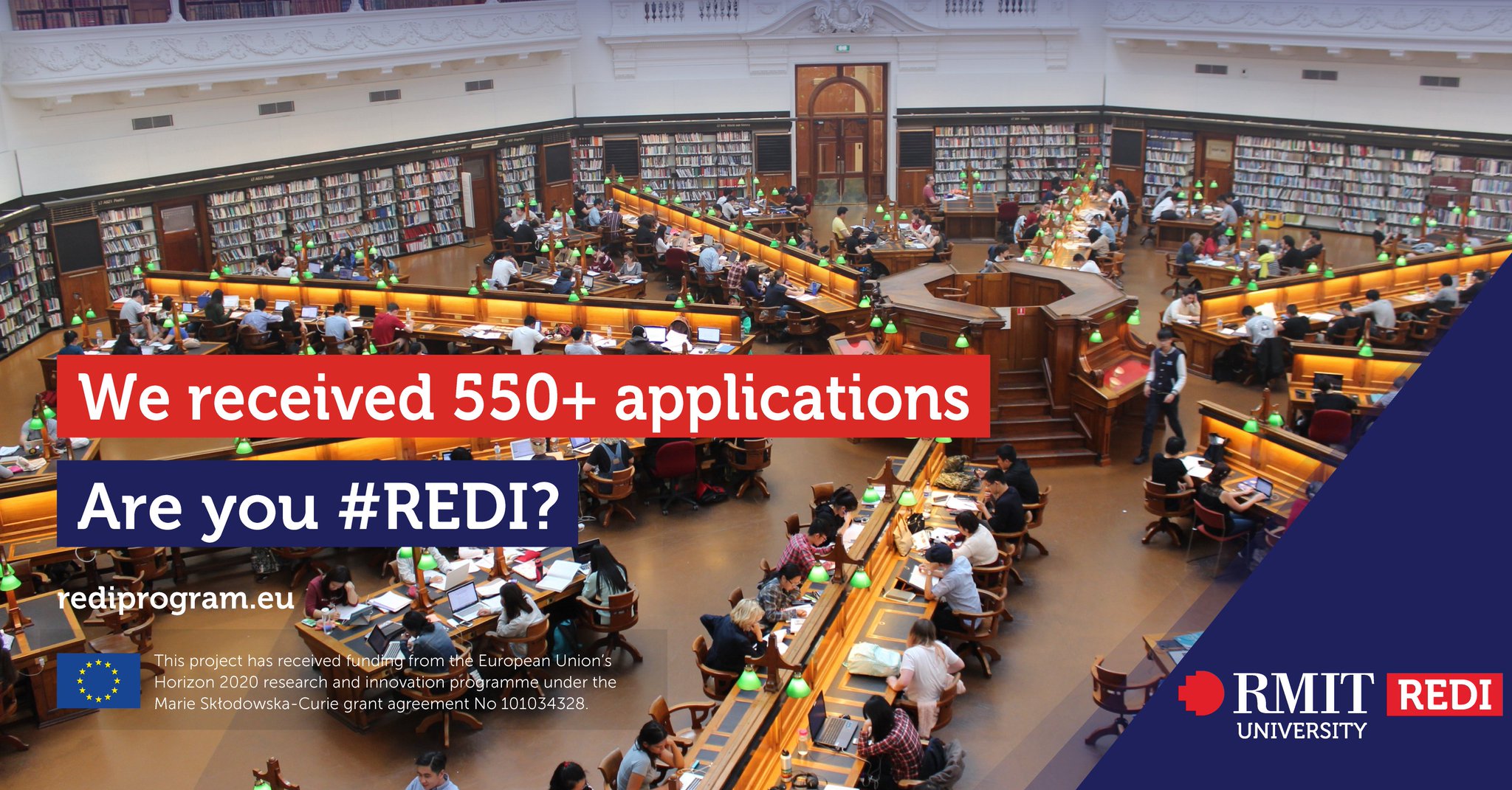 @REDIprogram sur Twitter : "We’re happy to say that we received more than 550 applications in ...
