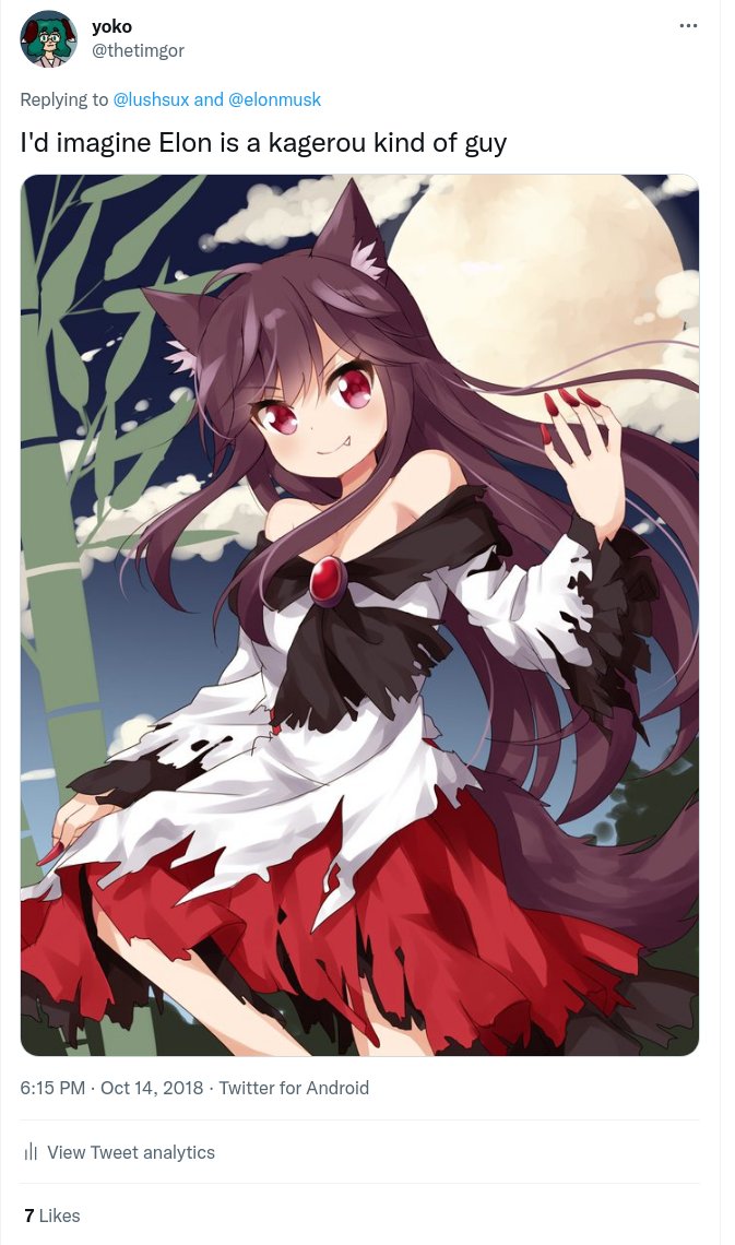 yoko on Twitter: "some years ago i was a musk fan. i'm not proud of it, i've moved on. but i ...