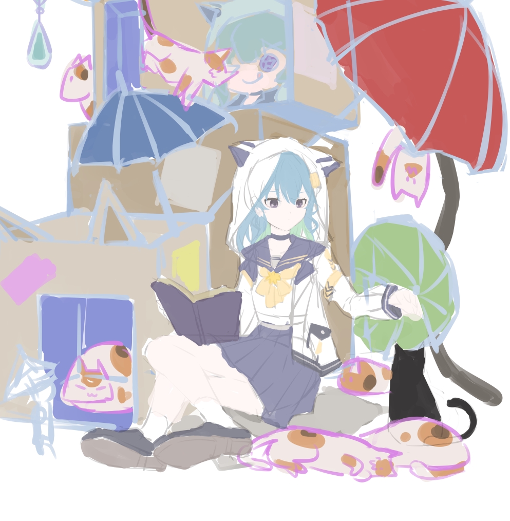 WAGA🎨Illustration on Twitter: "Keep Going💫🐈‍⬛🐾 #ほしまちぎゃらりー https://t.co/dcsHFYIZbo" / Twitter