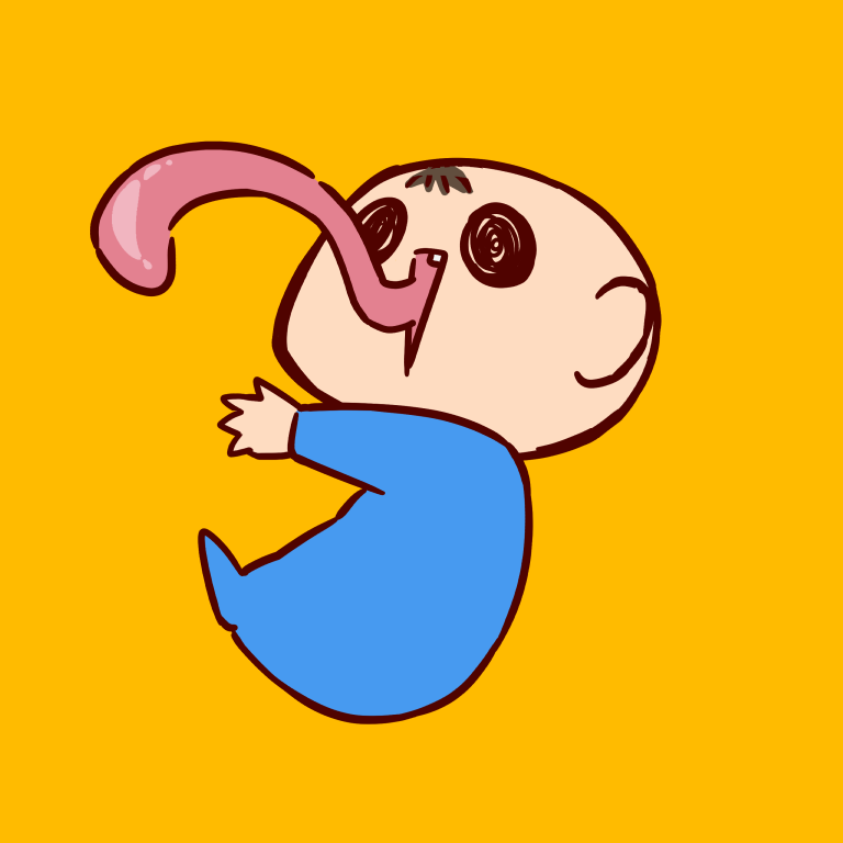 ばつ👶のイラスト