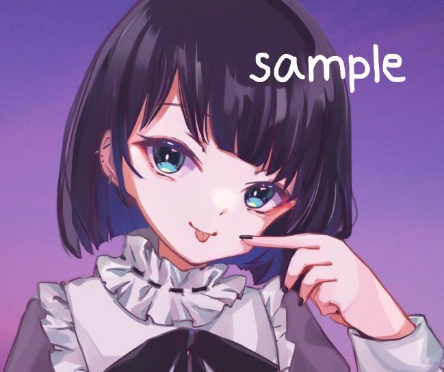 「アイコン依頼はこんな感じで描きます! キャラデザ未定の場合は依頼者さんの希望のイ」|noncom🐹 ️11/12ボーマス49の漫画