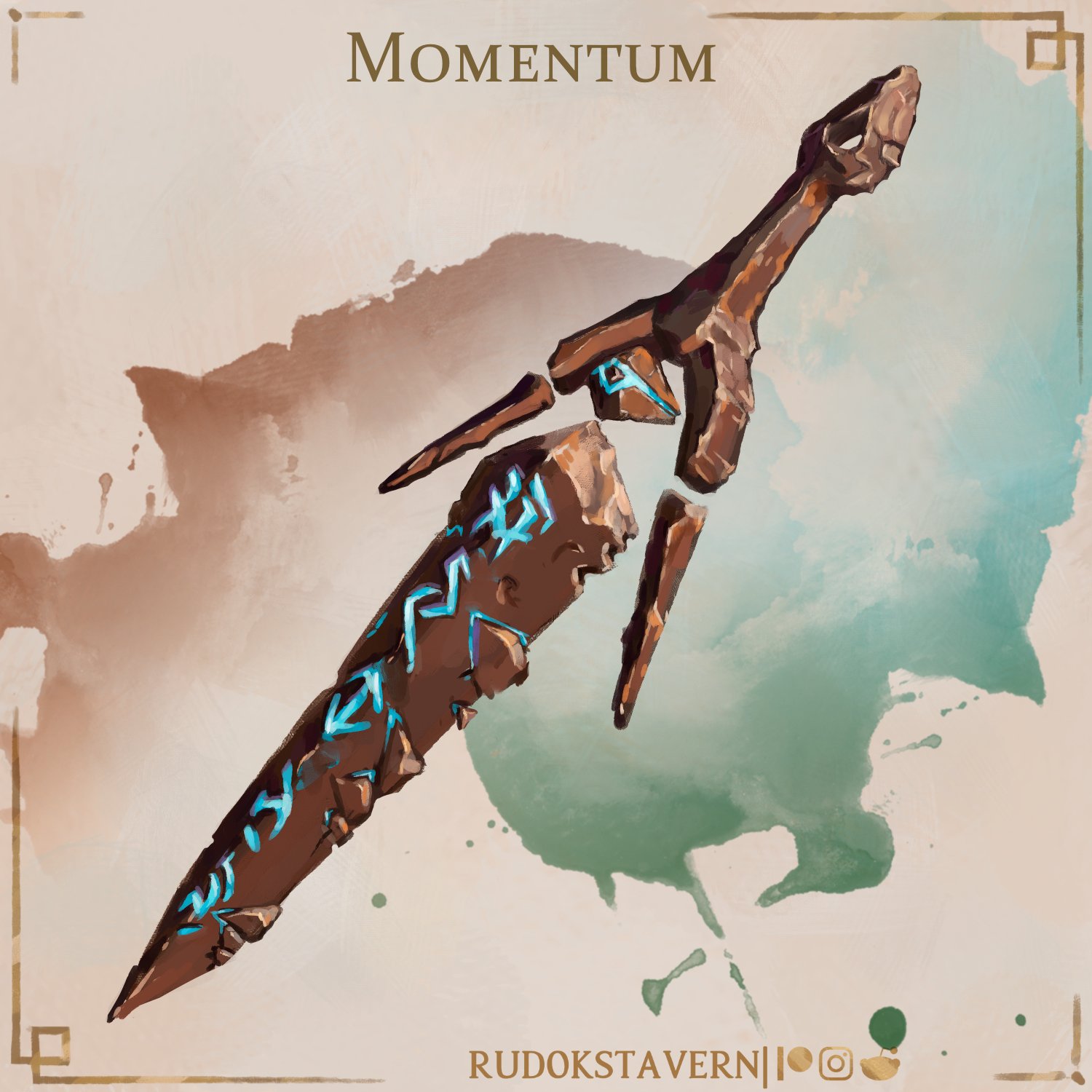 Rudok's Tavern on Twitter: "Momentum, forged by ancient wizard Ne W'ton #dndart #DnD https://t ...