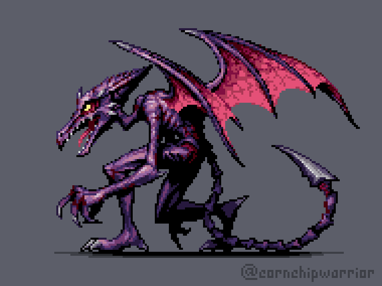Ridley Super Metroid Sprite