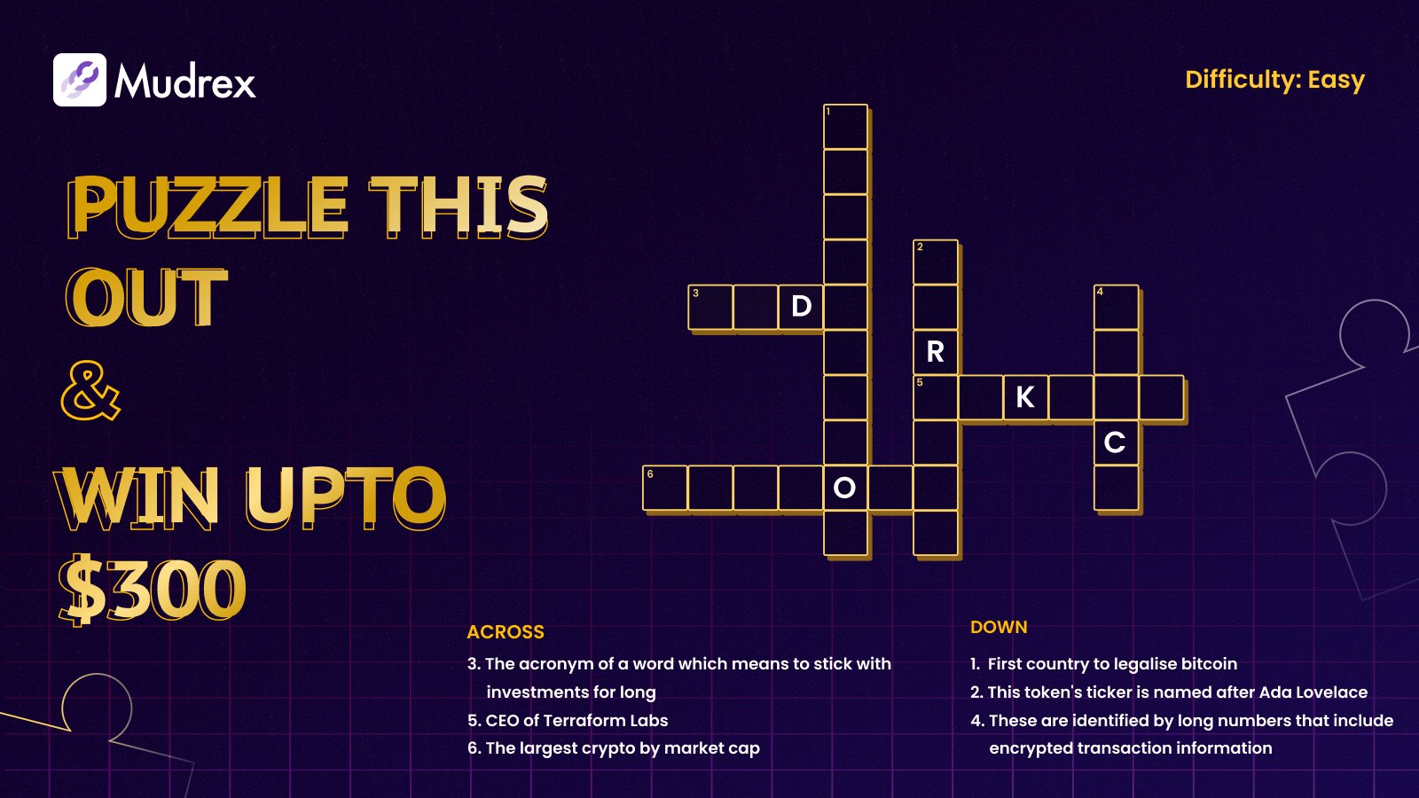 Mudrex - Smart Crypto Investing on Twitter: "Solve your way to winning up to $300 rewards! Steps ...