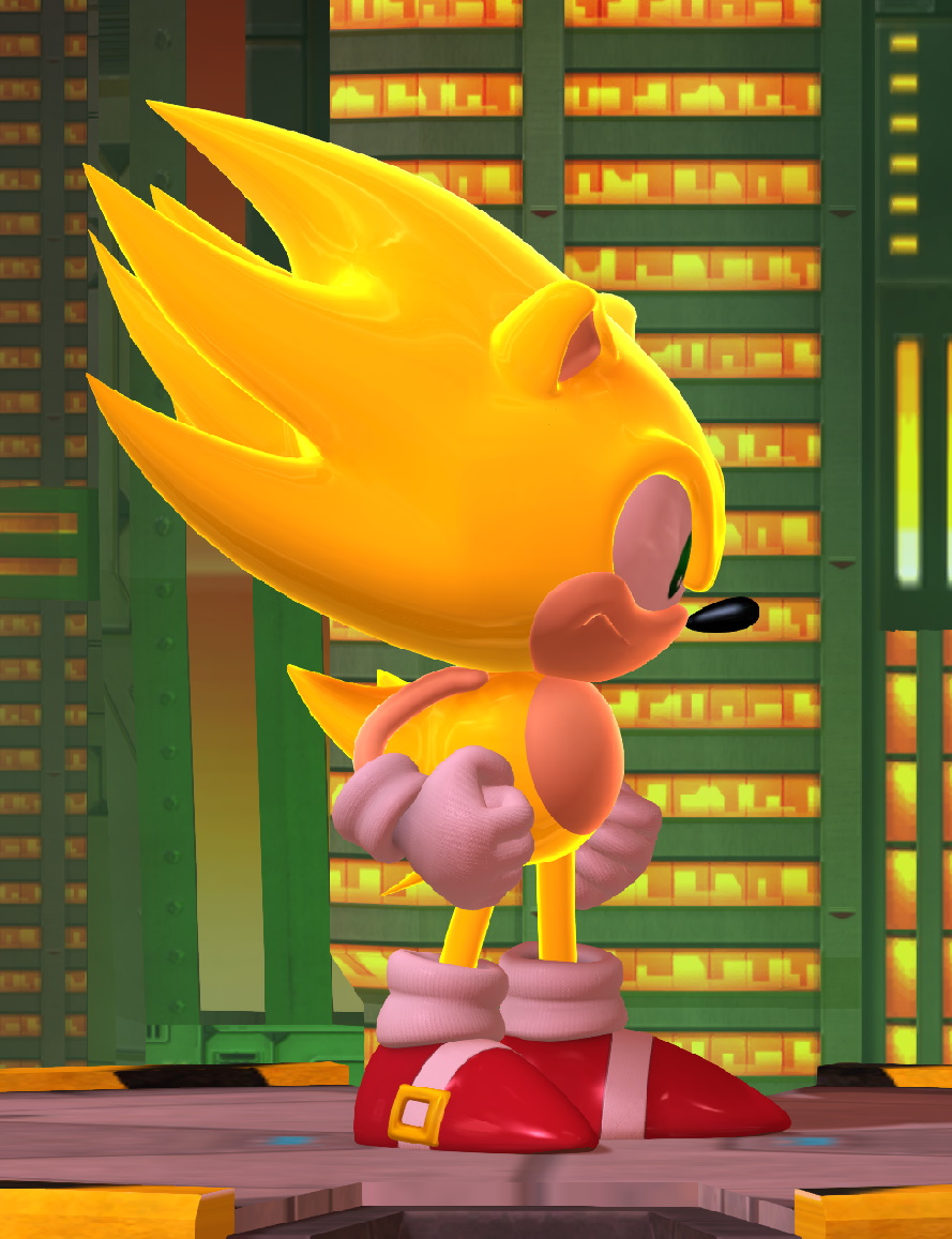 Super Sonic The Hedgehog Flying