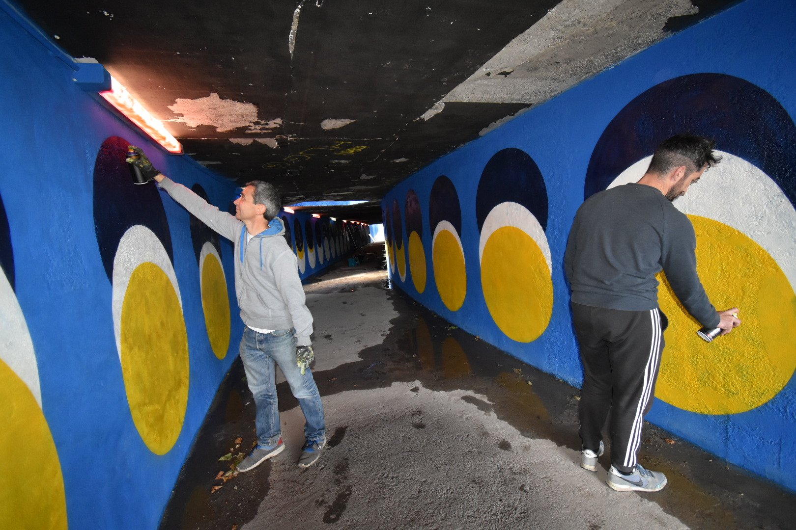Ville De Caen On Twitter Coupde💙💛 Le Tunnel Qui Relie Lavenue