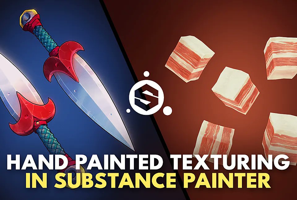 Cubebrush on Twitter: "In this #tutorial Tau Blends teaches how to paint textures by hand in # ...