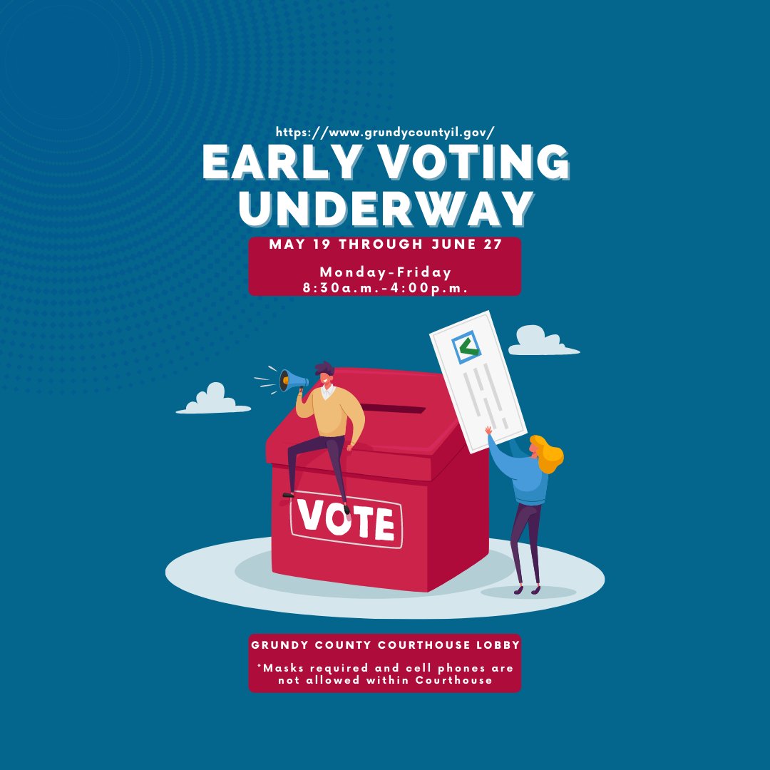 City Of Morris On Twitter Early Voting For The General Primary