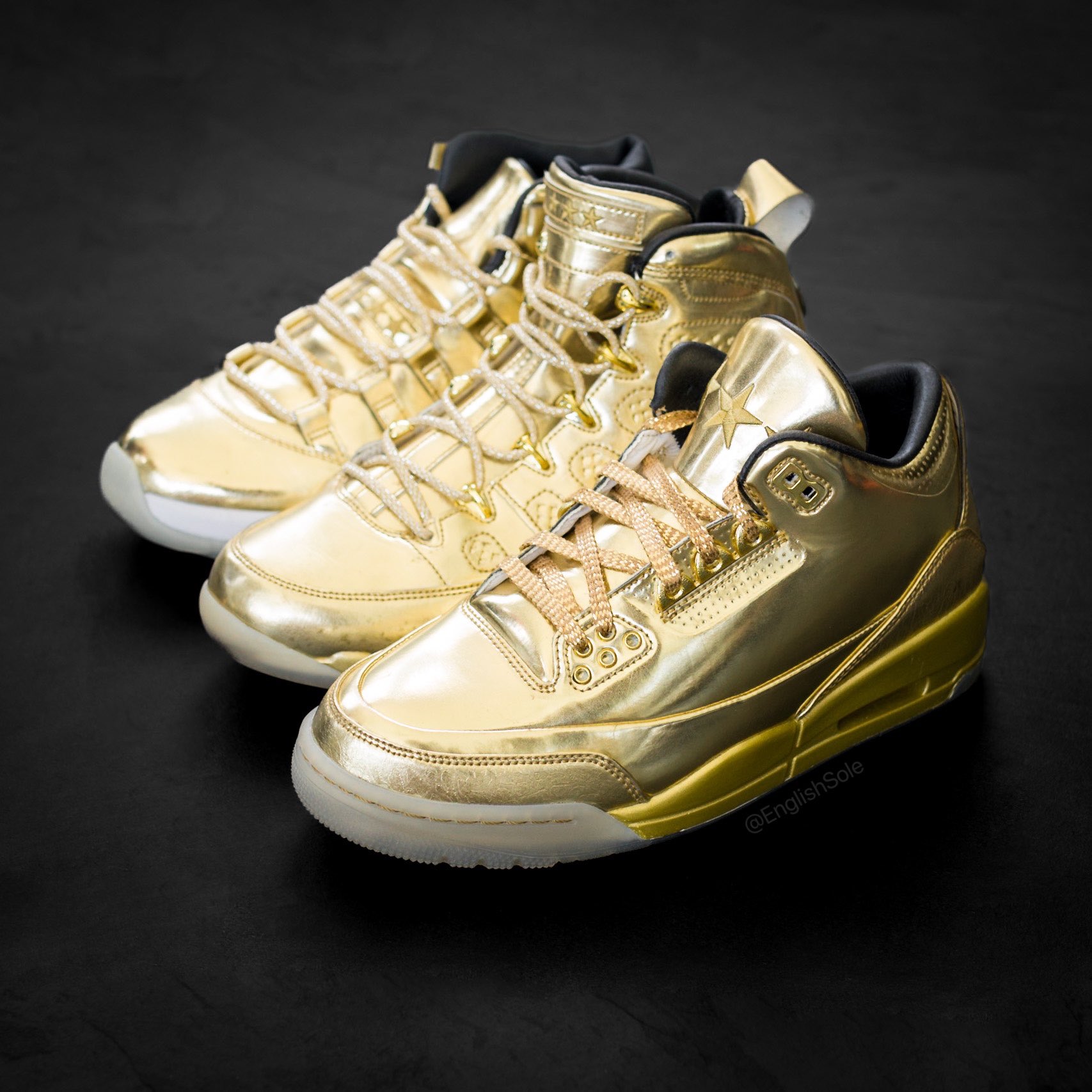 Gold Jordans Usher
