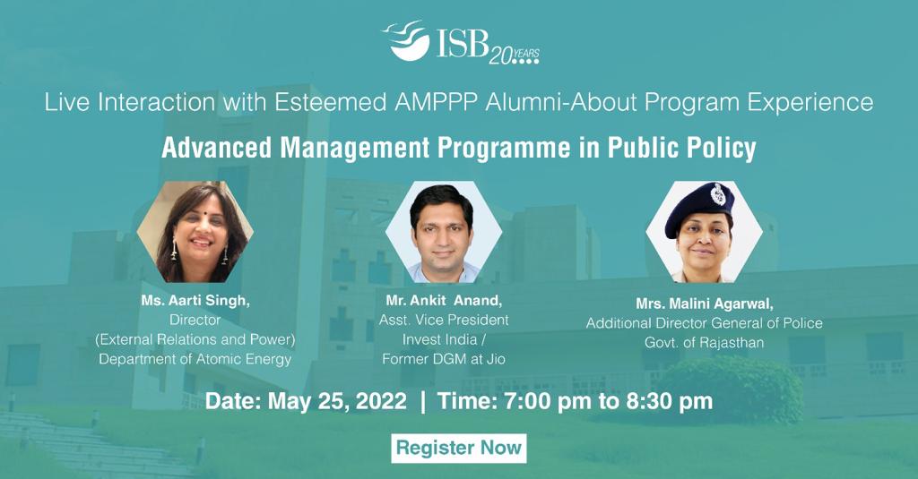 Bharti Institute of Public Policy on Twitter: "Join us for an exclusive interaction with #AMPPP ...