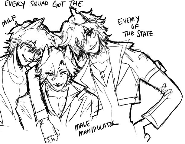 「messy patho au laust doodles too 」sy 🌿の漫画