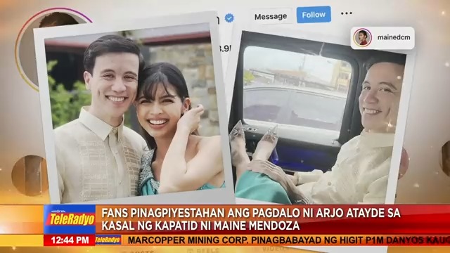 fluffyboy on Twitter: "RT @DZMMTeleRadyo: Arjo Atayde dumalo sa kasal ng kapatid ni Maine ...