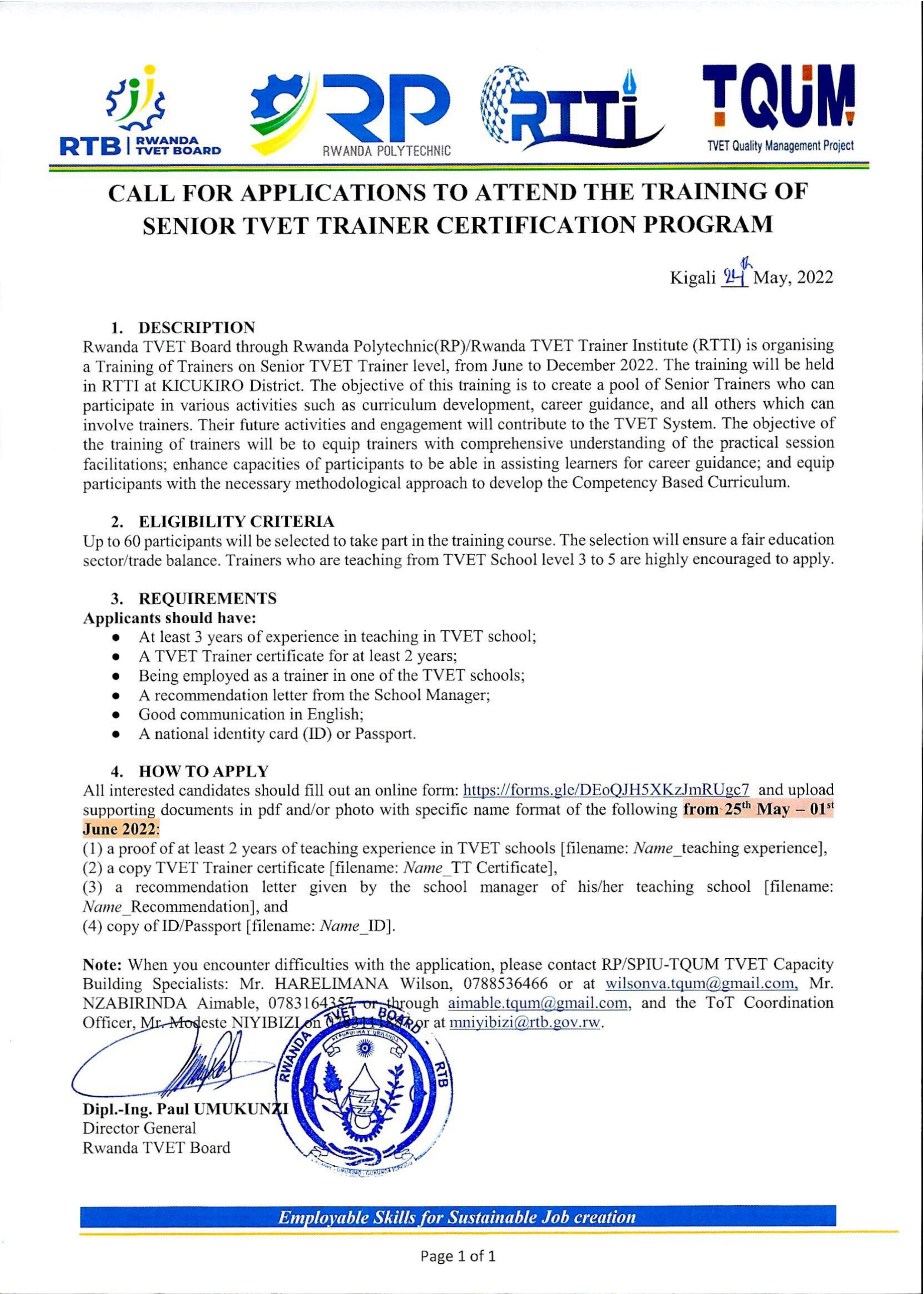 Twitter 上的 Rwanda TVET Board: Twitter 上的 Rwanda TVET Board: