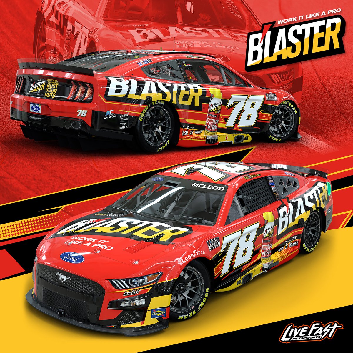 B'laster Products joins Live Fast Motorsports as a primary sponsor for ...