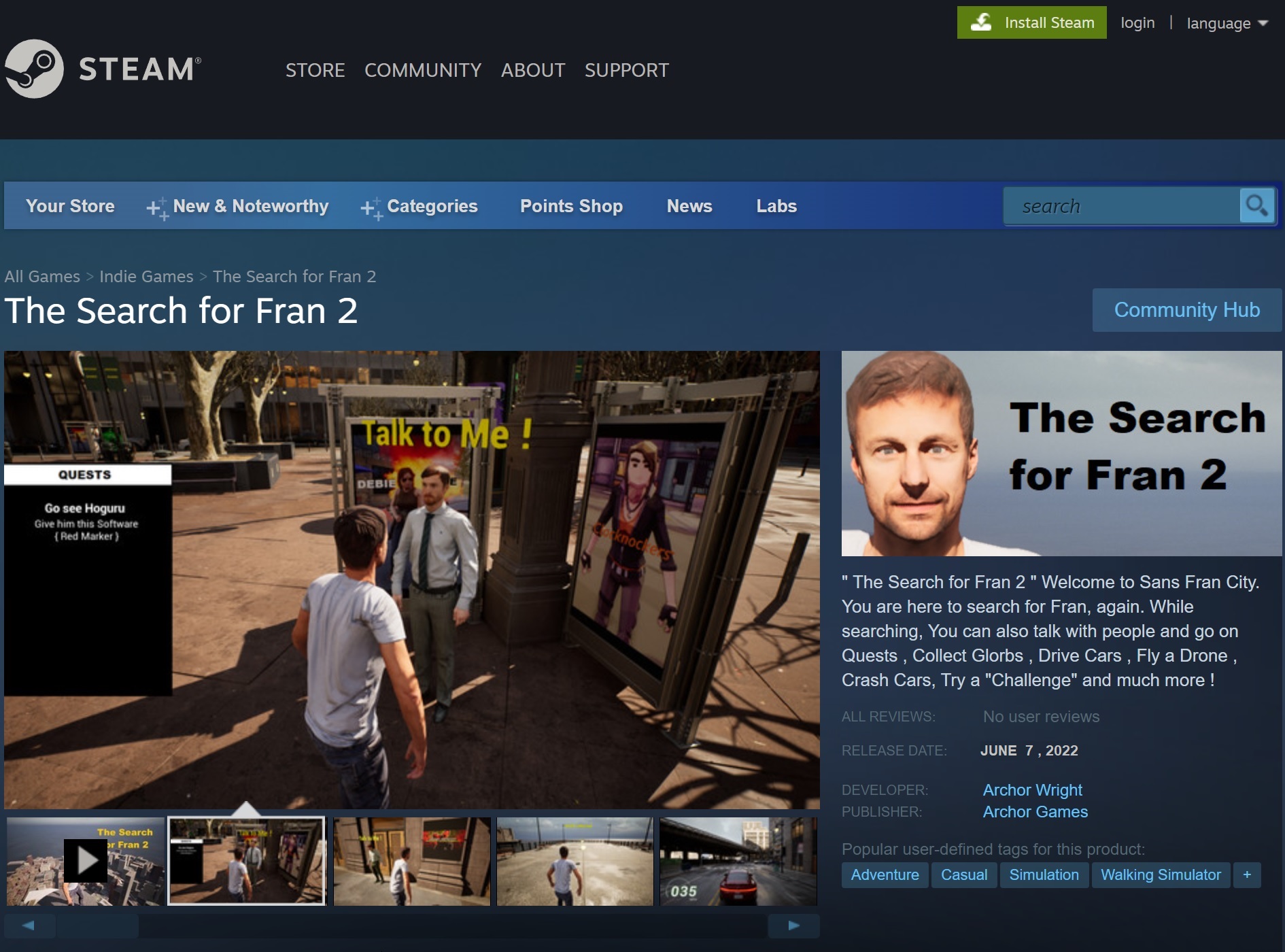 Archor Wright on Twitter: "The Search for Fran 2 Launches on June 7, 2022 ! https://t.co ...
