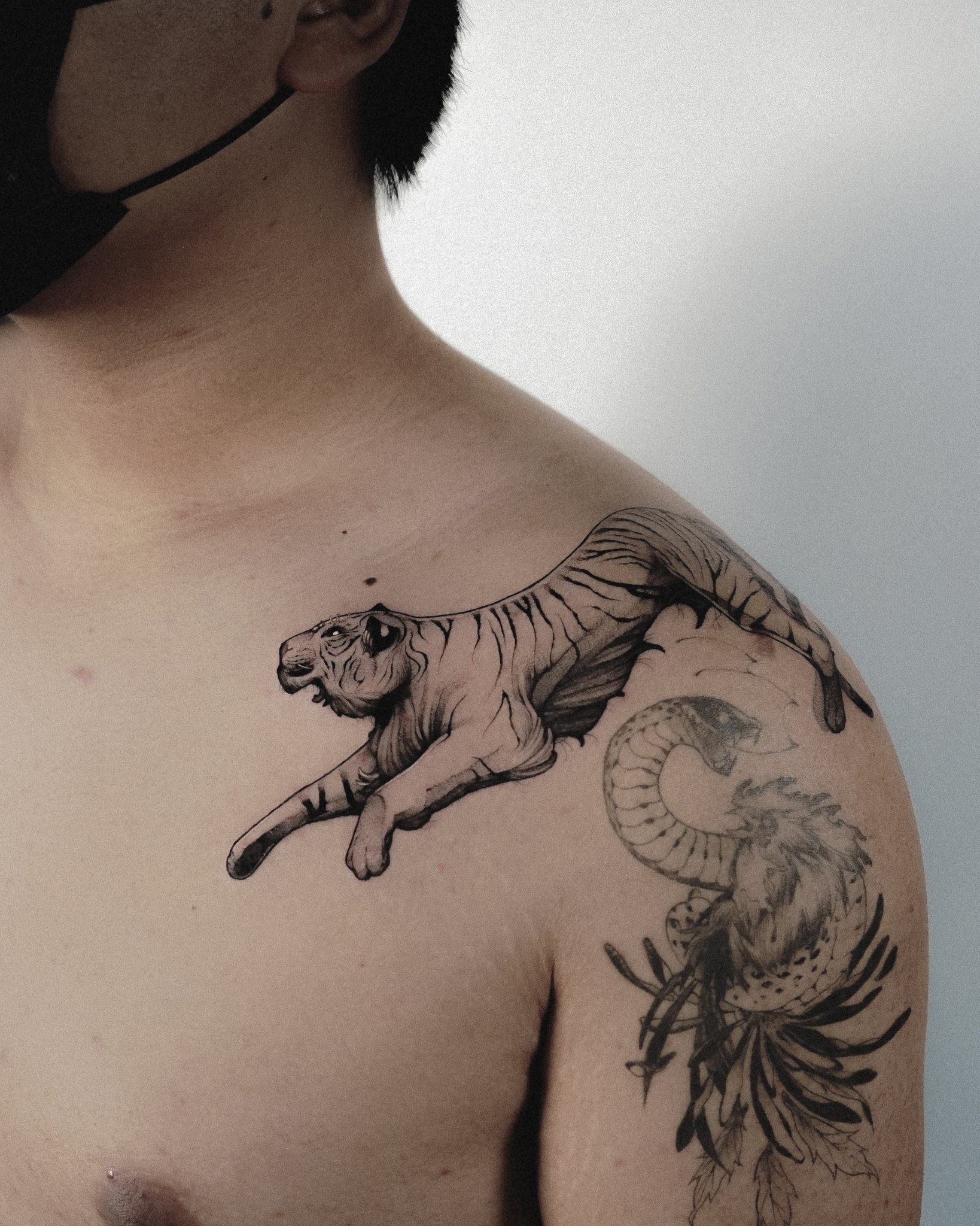 Tiger Tattoo Lower Back