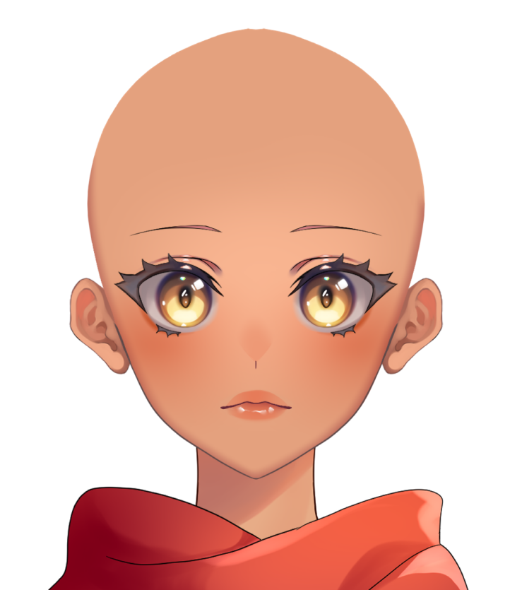 「I absolutely love staring at bald VTuber」|Ruru 🤍 V-Artistのイラスト