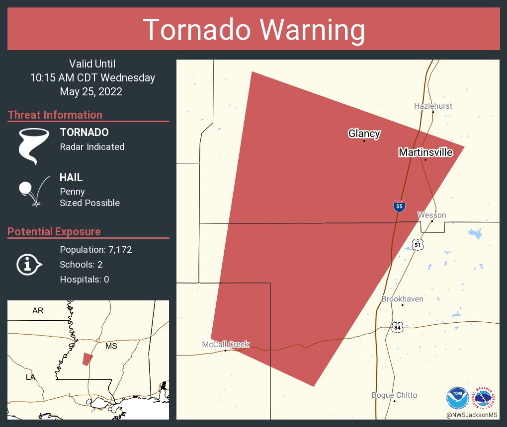 NWS Tornado on Twitter: "Tornado Warning including Glancy MS and Martinsville MS until 10:15 AM ...