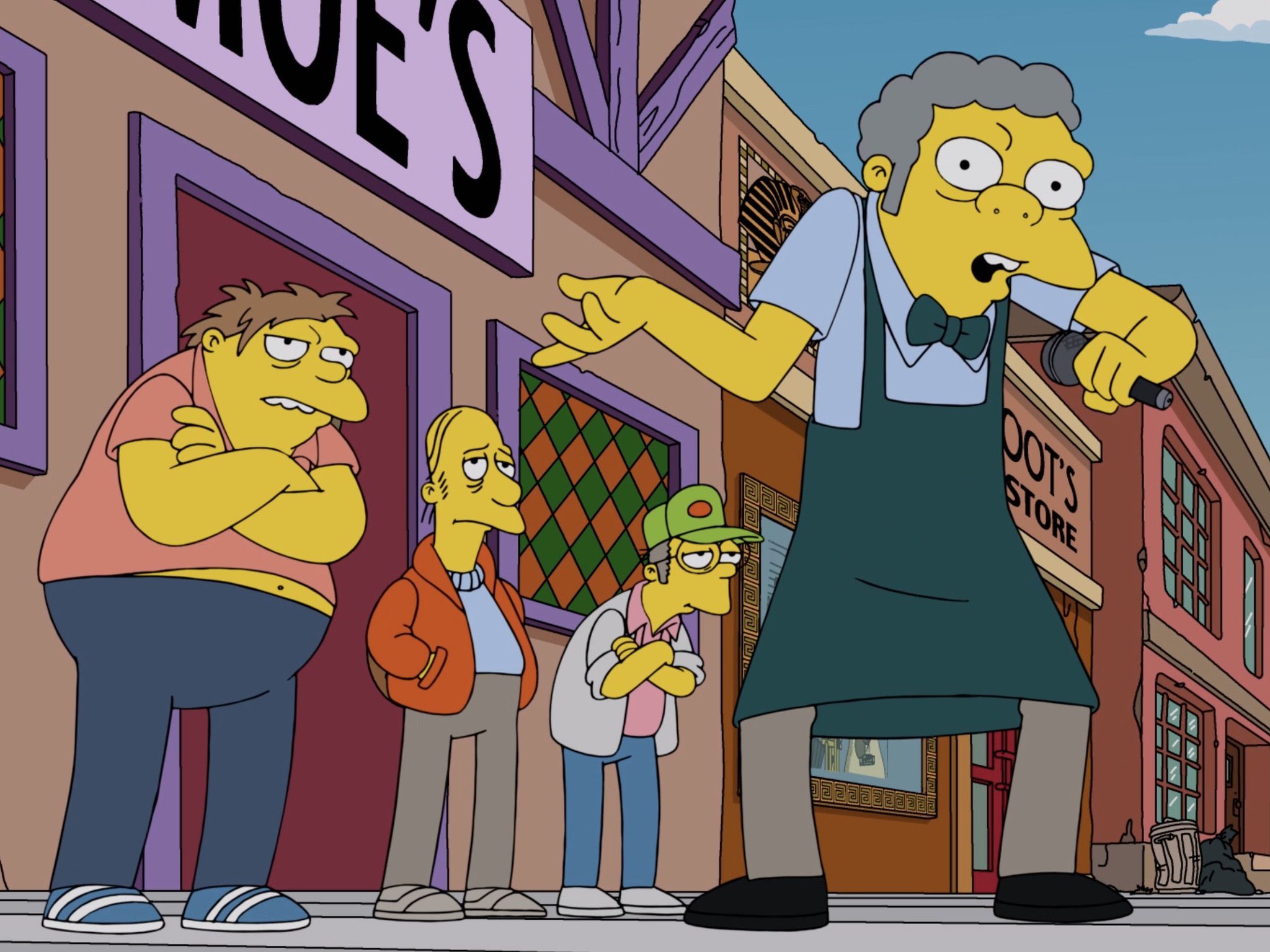 Moe Sizlack Memes Shotgun Moe Simpsons Sticker | Funny Meme Quality