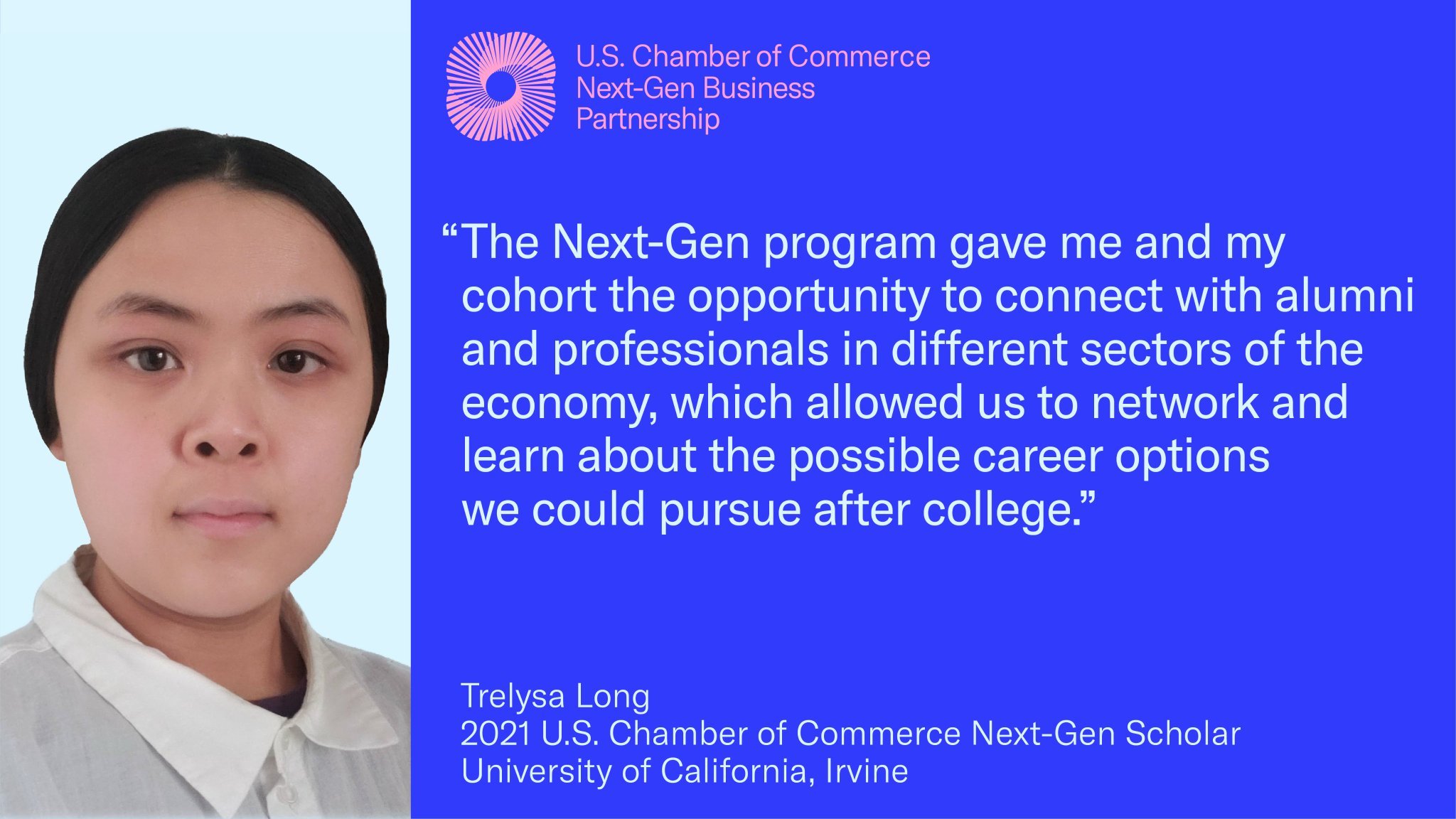 U.S. Chamber on Twitter: "In honor of #AAPIHeritageMonth we caught up with 2021 Next-Gen Scholar ...