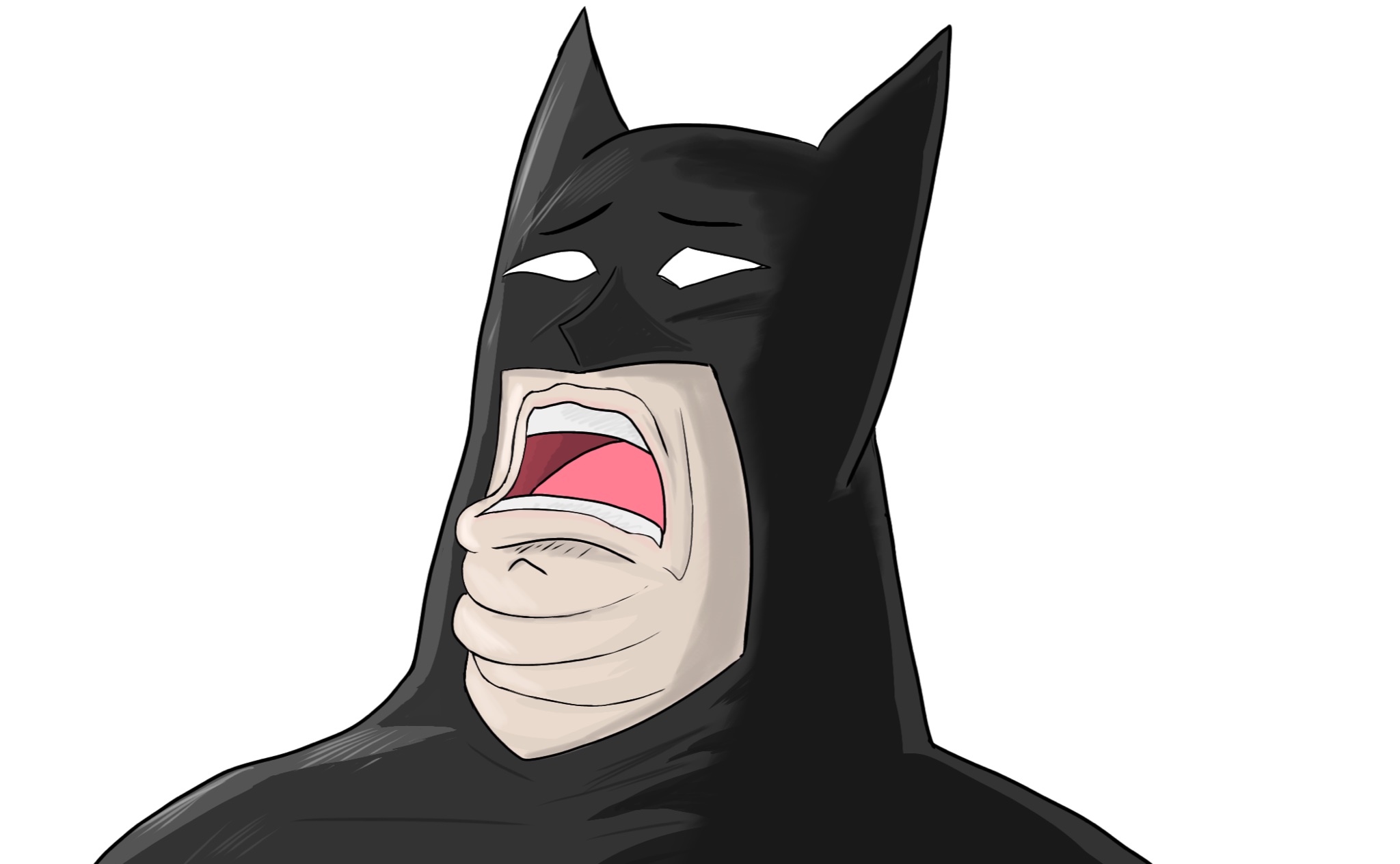 Funny Cartoon Batman Face