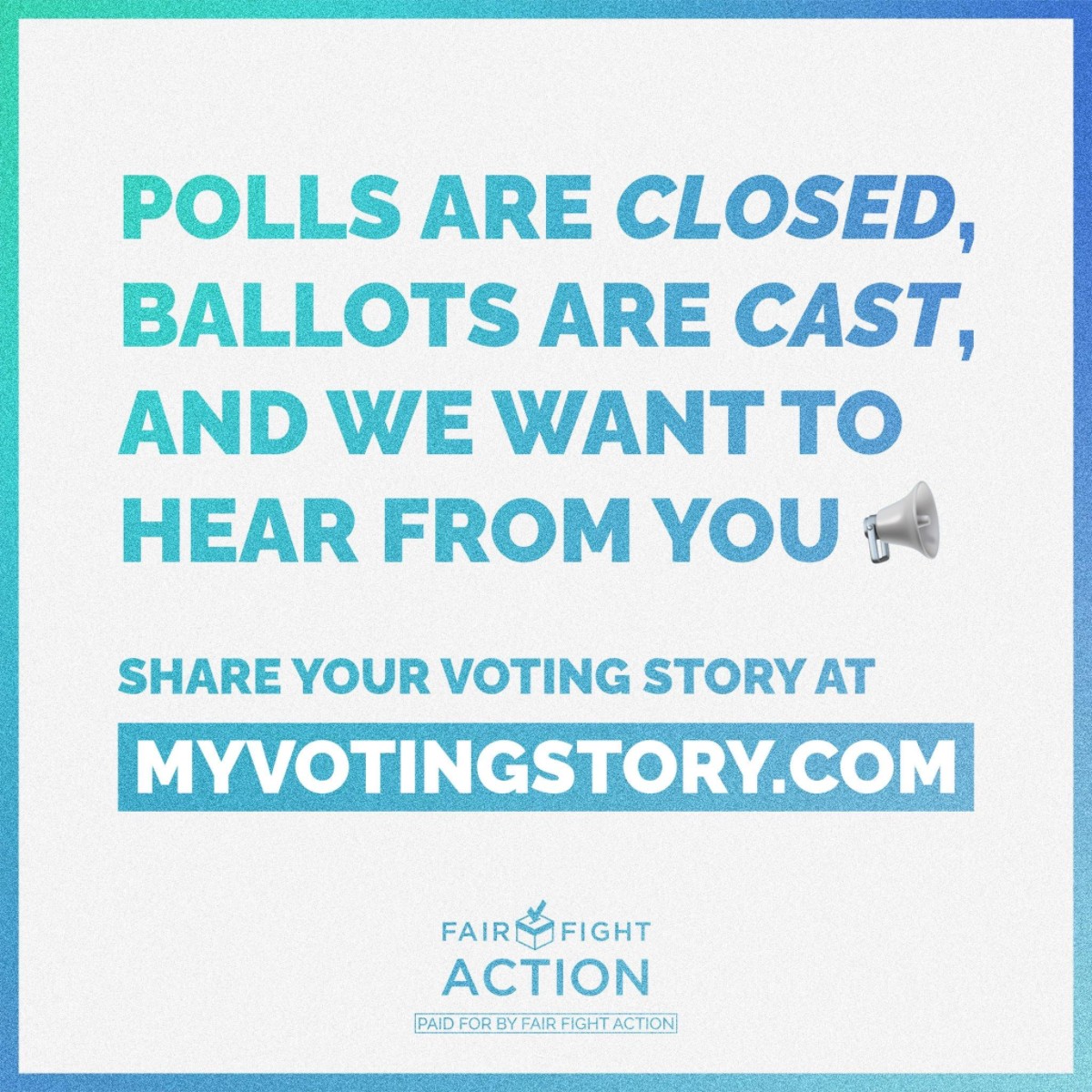 Fair Fight On Twitter Polls Are Closed Ballots Have Been Cast And
